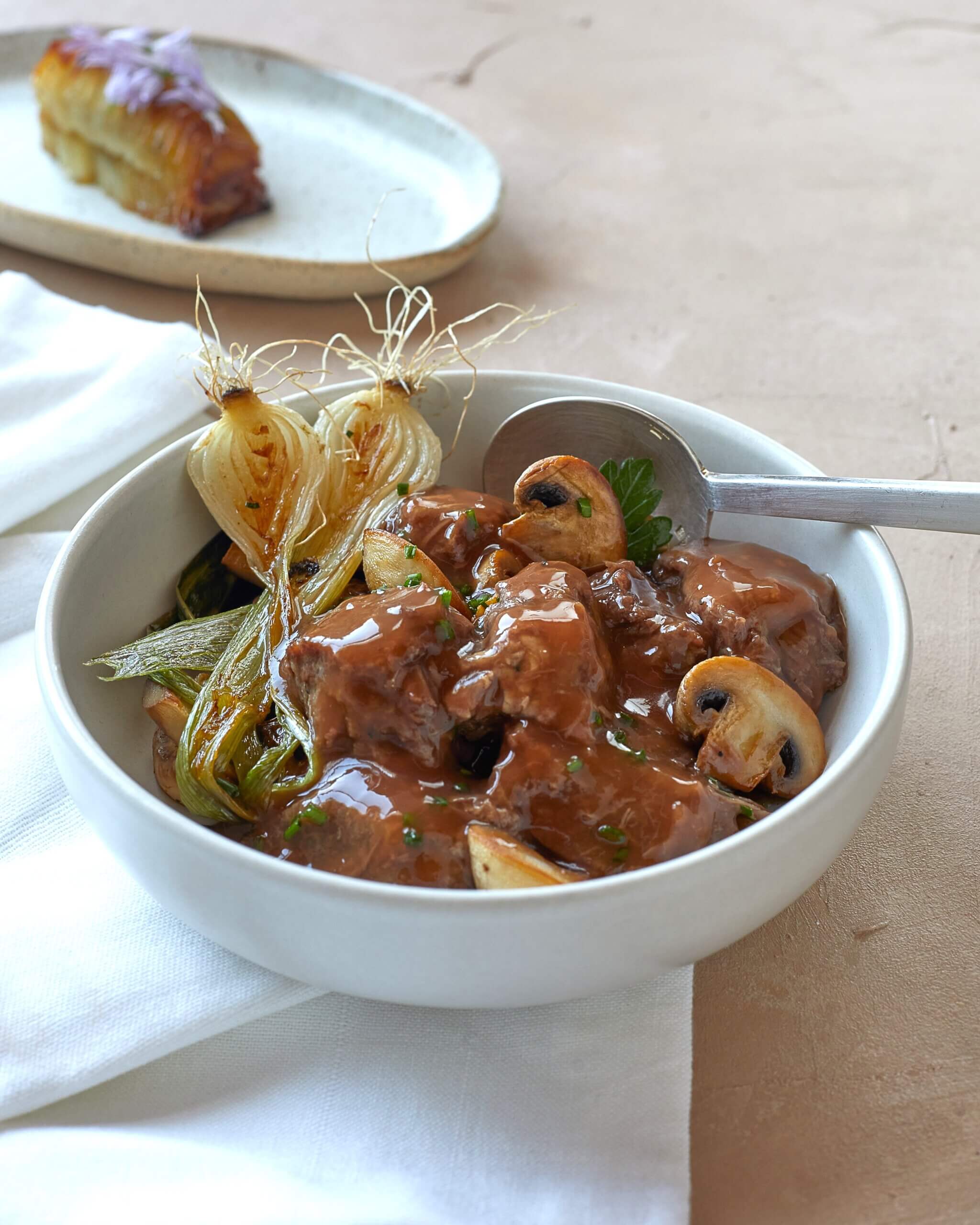 Cooked Beef Chunks Demi-Glace Sauce - Chef Brigade